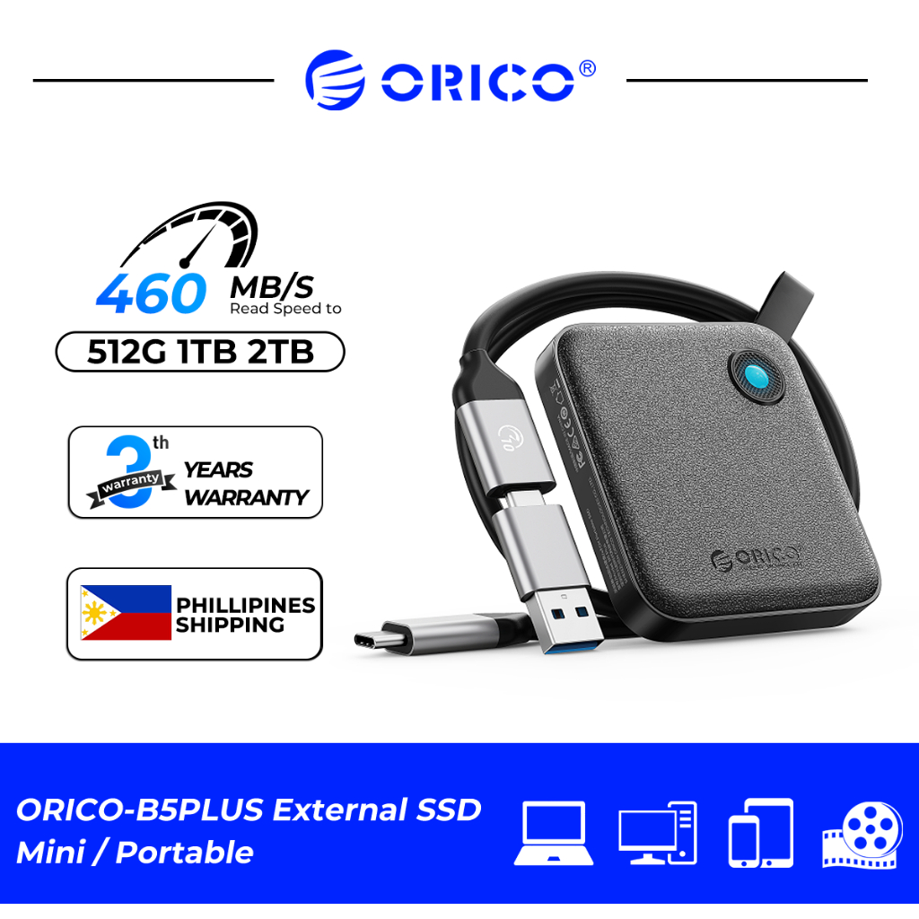 ORICO External SSD Colorful and Compact 512GB 1TB 2TB Portable SSD for Phone Laptop（B5PLUS ...