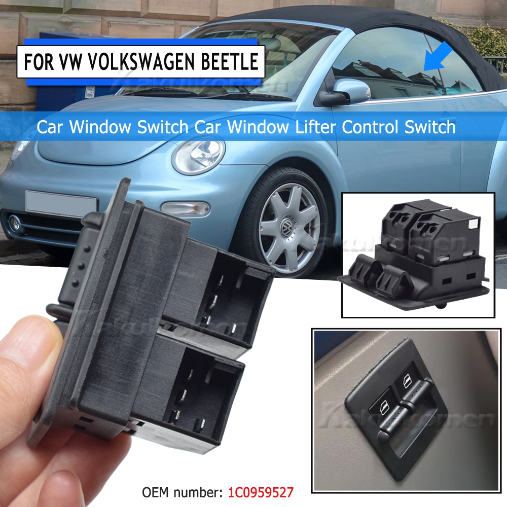Brand New Window Switch Left/Right Suitable for 1998-2010 VW Volkswagen ...