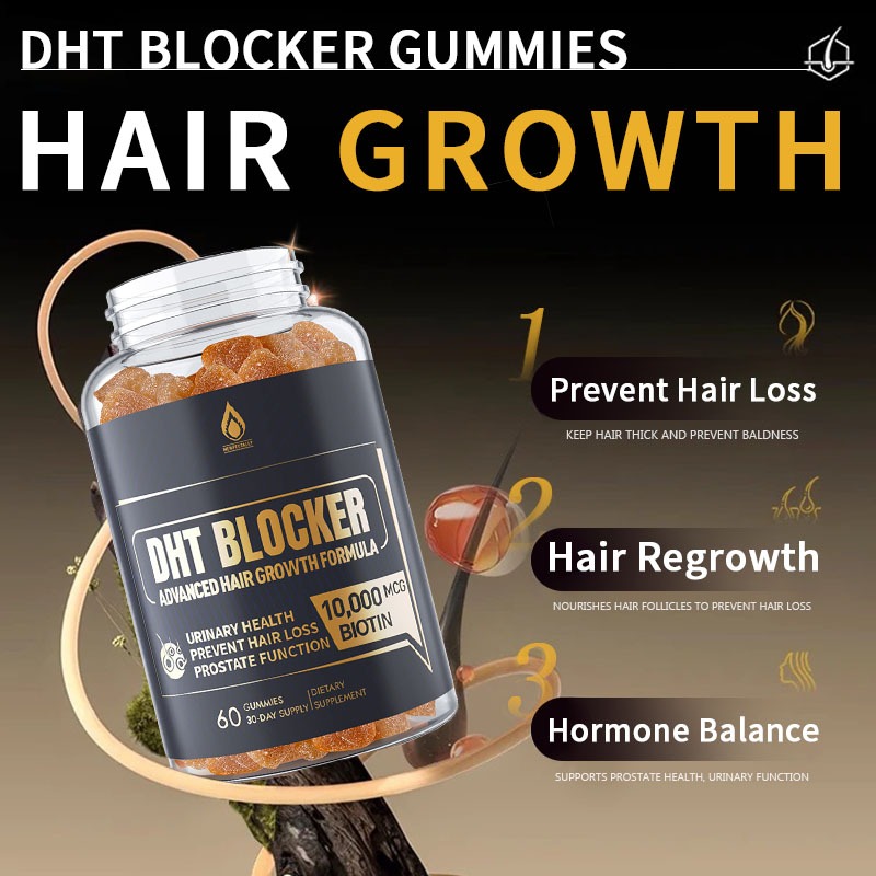[COD] Lilicare DHT Blocker Gummies Hair Growth Supplement Saw Palmetto ...