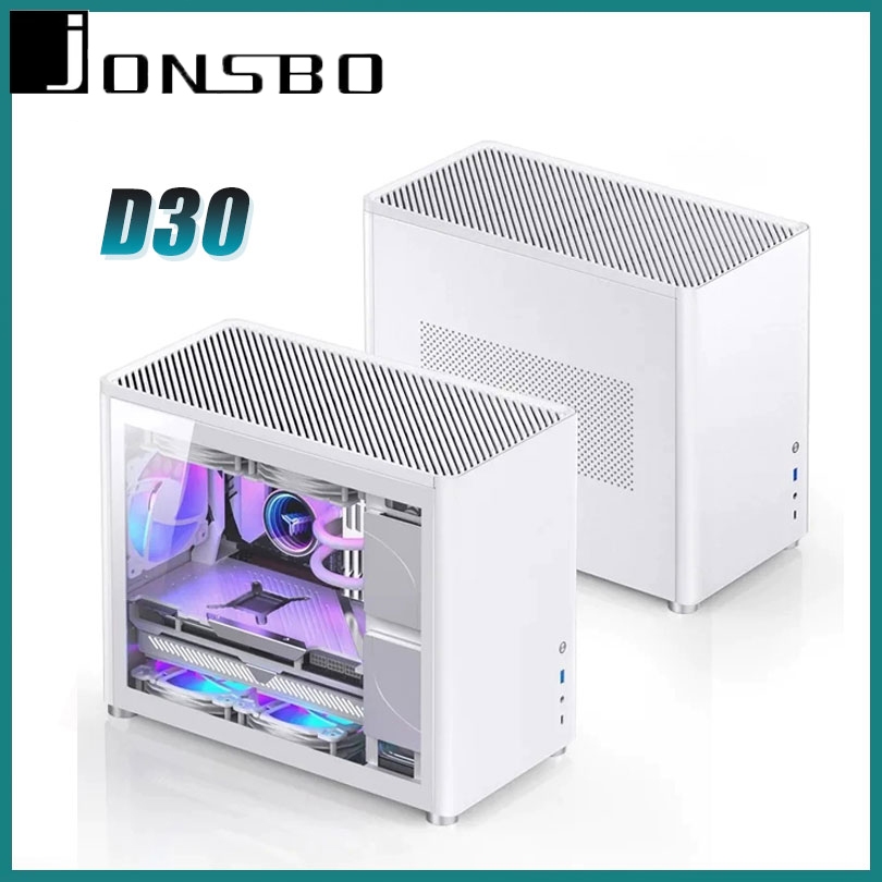 Jonsbo D30 M-ATX chassis aluminum shell side transparent desktop small ...
