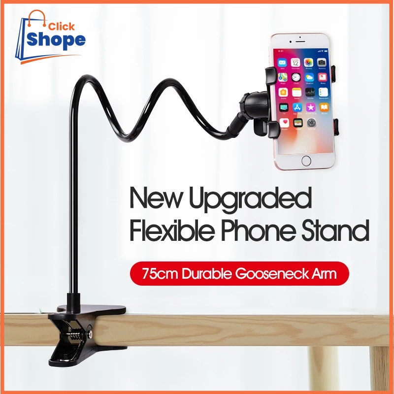CLICK SHOPE Universal Phone Holder 360° Rotation Clip Lazy Bed Hand ...