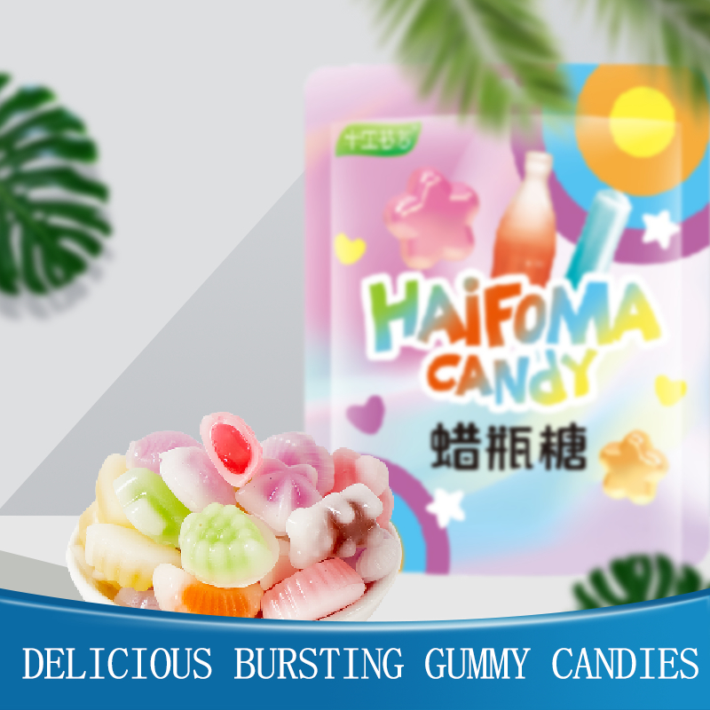 HALFOMA burst gummies mixed flavors and multiple shapes 50g/pack Snack ...