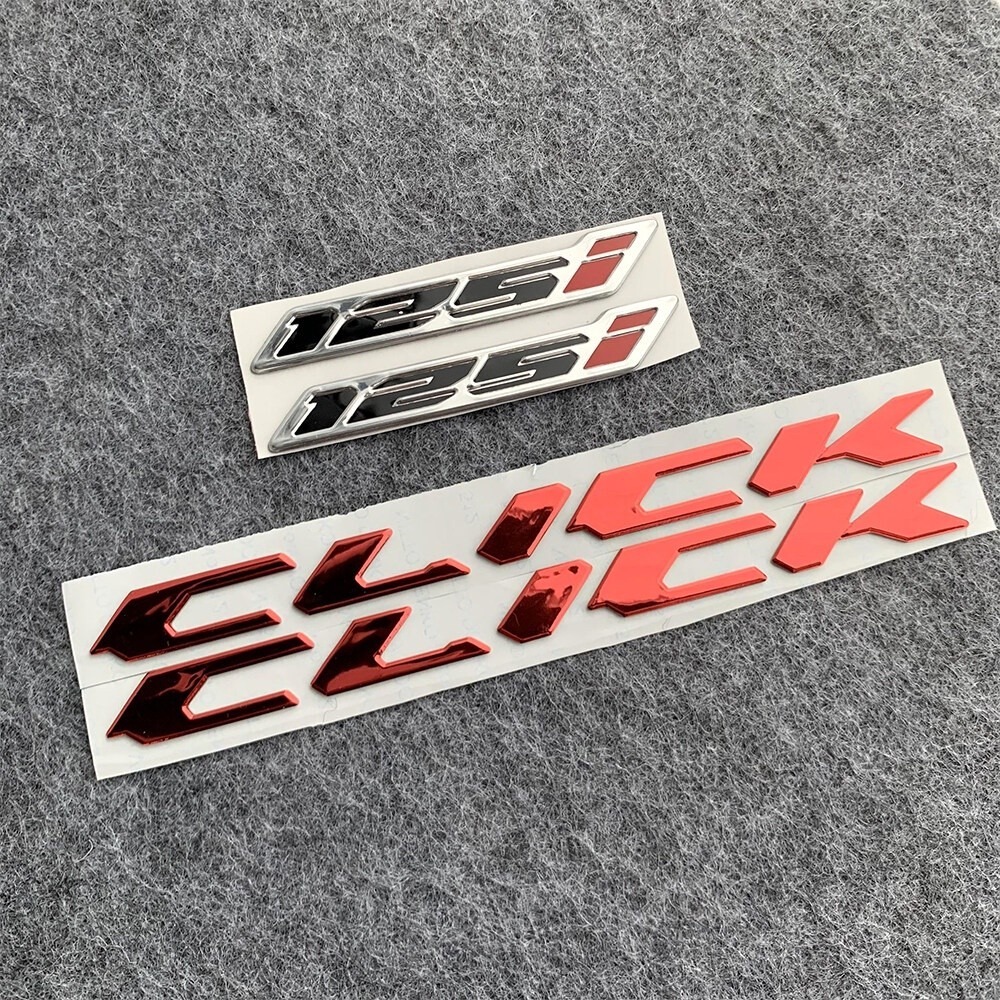 2pcs 3D Honda Click and 125i or 150i Emboss Letter Emblem Waterproof ...