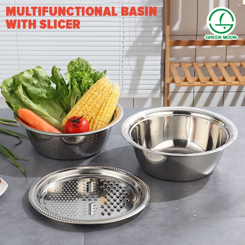 3Pcs/Set Multifunctional Stainless Steel Sink Basin Drain Basket ...