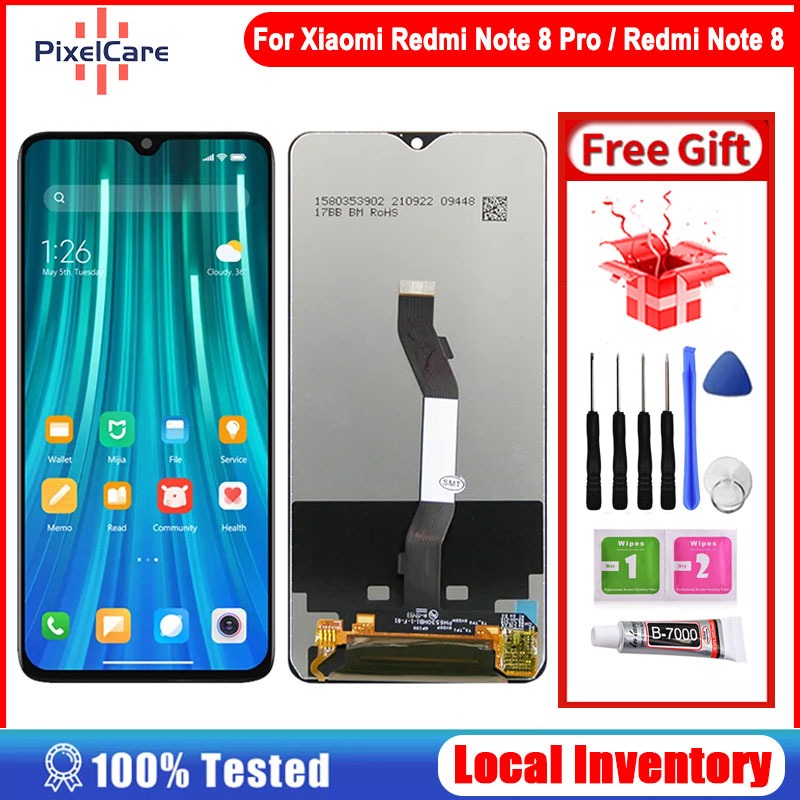Pixelcare LCD With Frame For Xiaomi Redmi Note 8 Pro/Redmi Note 8 LCD Display Touch Screen ...