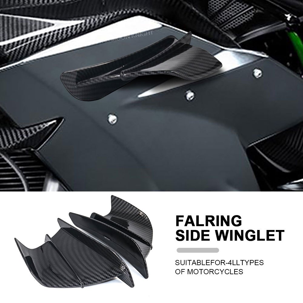 Motorcycle Winglet Aerodynamic Wing Kit Spoiler For Kawasaki Ninja 650 ...