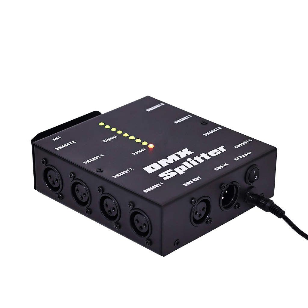 DMX Splitter - 8 Branch Universal Splitter Amplifier Distributor 3Pin ...