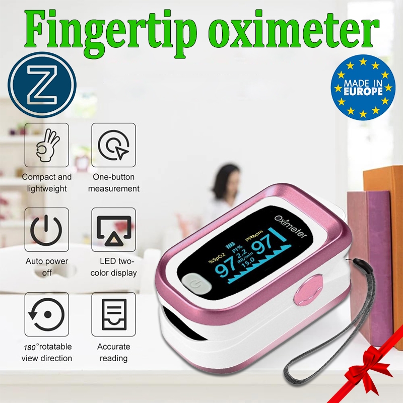 Fingertip Pulse Oximeter, (SpO2)Blood Oxygen Saturation Monitor with ...
