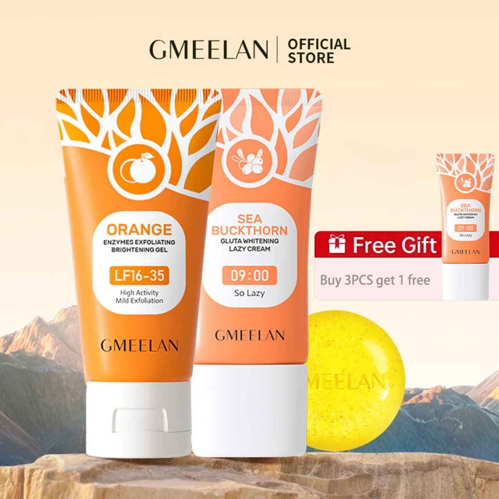 GMEELAN Cleaning Brightening Set Underarm Orange Exfoliating Gel with ...