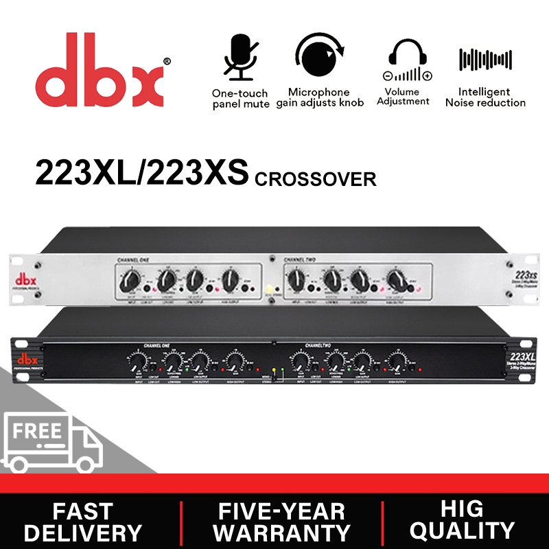 Dbx 223XL/223XS Professional Electronic Crossover, Dual Channel Two-Channel, High Low Frequency ...