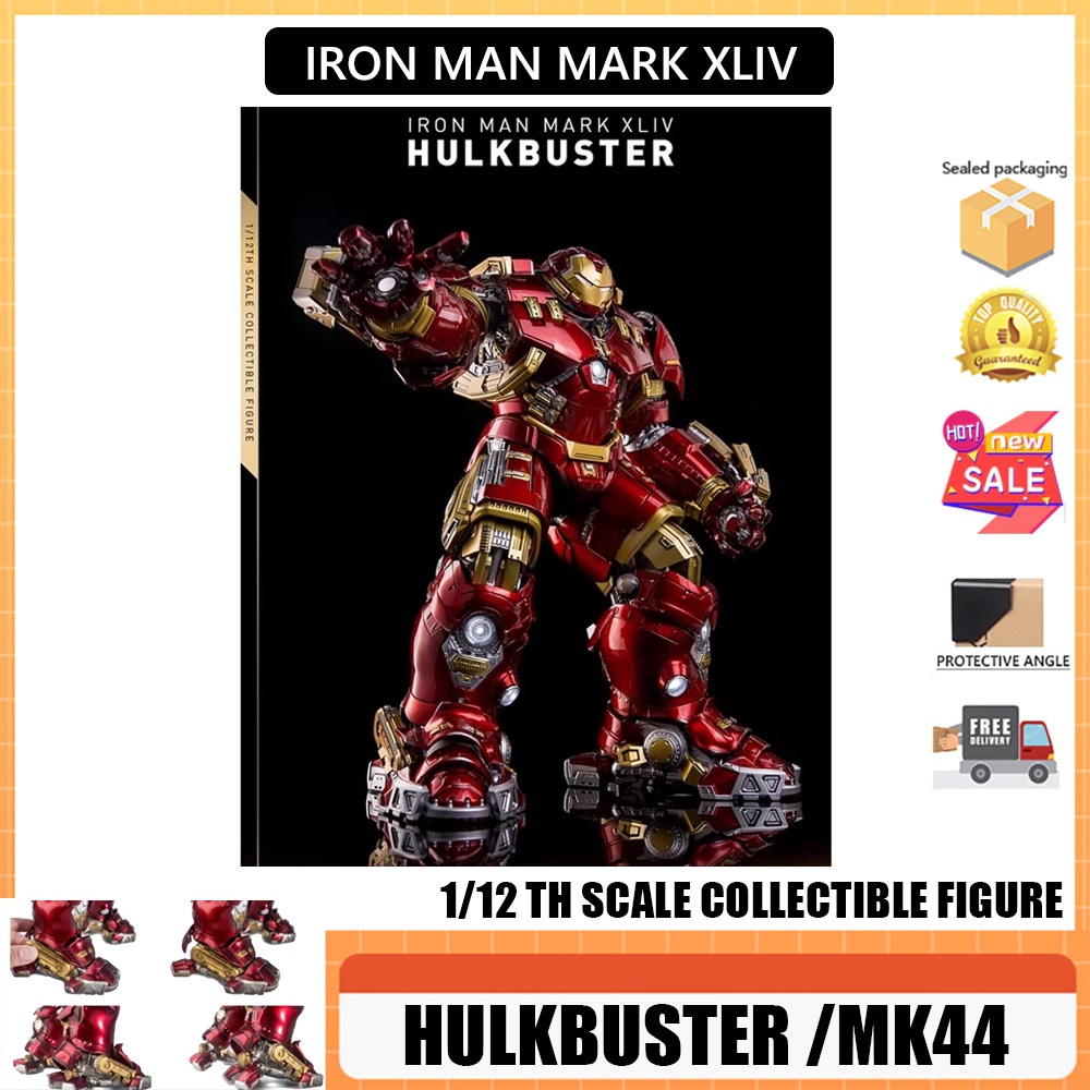 IRON MAN MARK XLIV HULKBUSTER MK44 1/12 TH SCALE COLLECTIBLE FIGURE ...