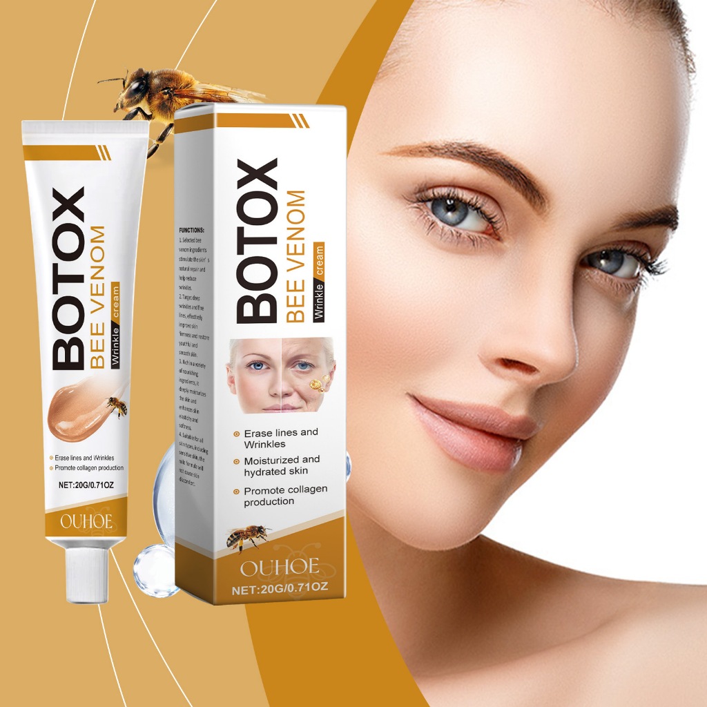 OUHOE Botox Bee Venom Wrinkle Removal Cream, Bee Venom Anti-Wrinkle ...