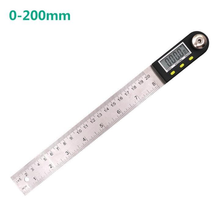 0-200mm/300mm Electronic Digital Angle Finder Meter Stainless Steel ...