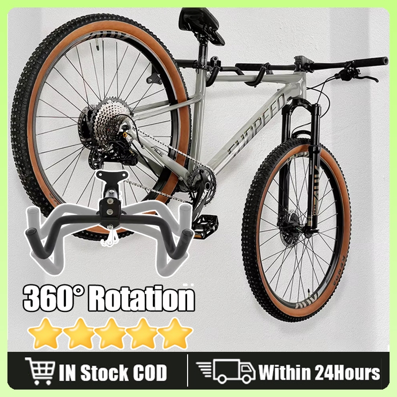 2024 NEW Bike Wall Hanger Adjustable 360° Bicycle Wall Hook Metal Bike ...