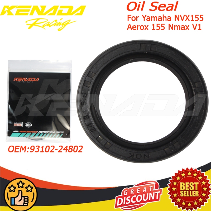 Kenada Racing Yamaha Genuine Pulley Side Oil Seal 93102-24802 AEROX V1 V2 NMAX V1 V2 | Shopee ...