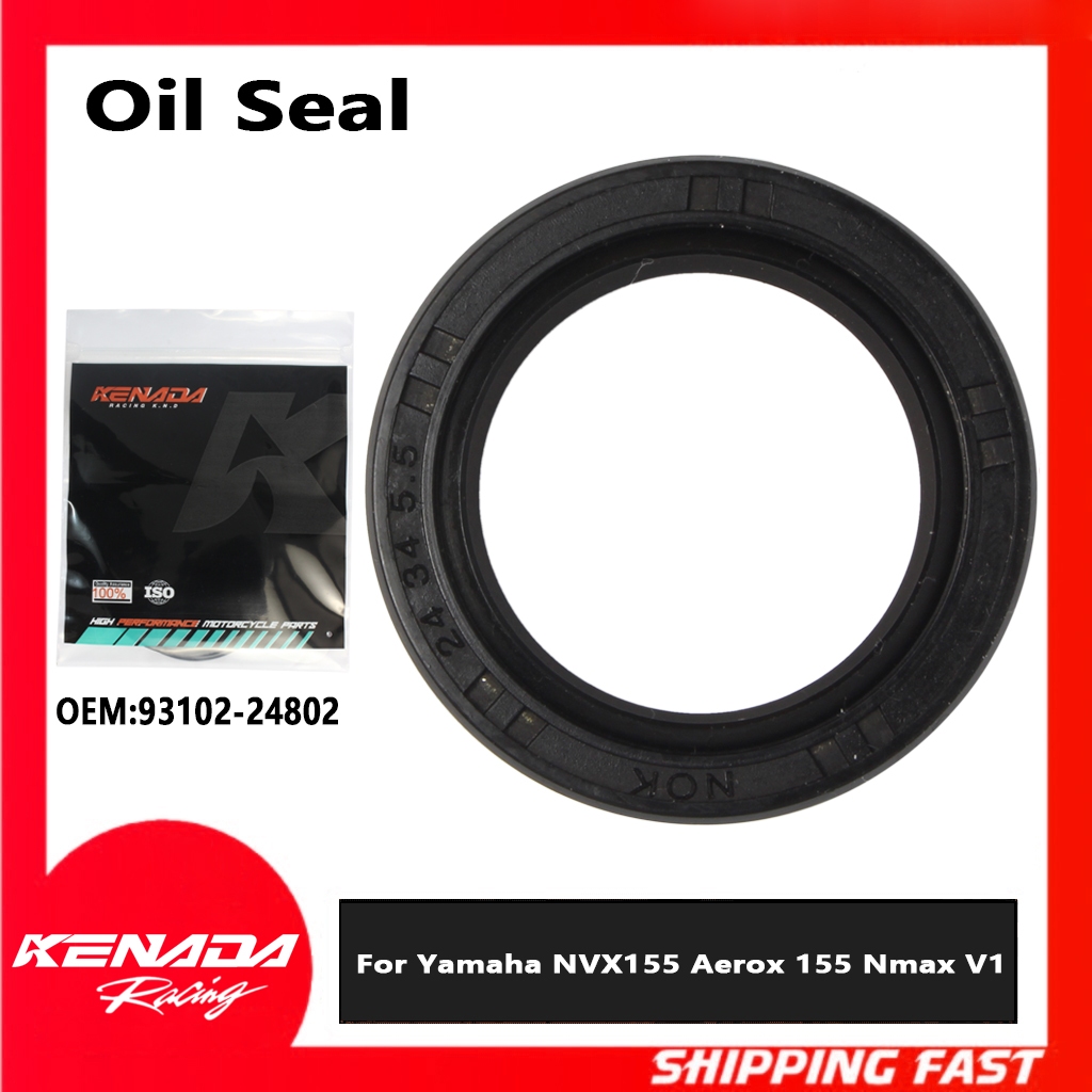 Kenada Racing Yamaha Genuine Pulley Side Oil Seal 93102-24802 AEROX V1 V2 NMAX V2 | Shopee ...