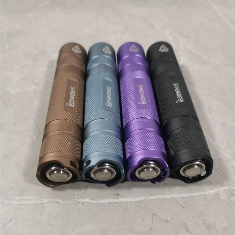 Outdoor 18650 Small Straight Flashlight 5W 455NM Blue Light | Shopee ...