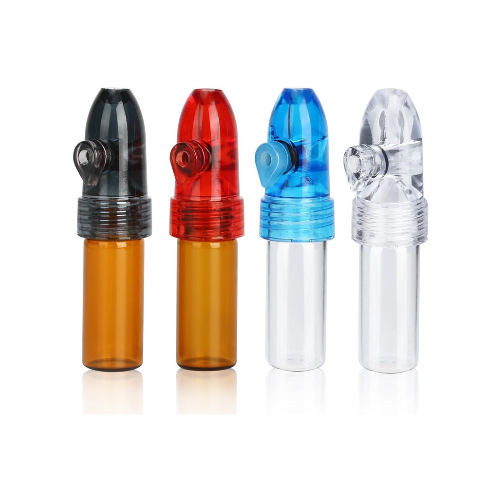 68MM medium-sized portable plastic snuff bottle storage dispenser ...