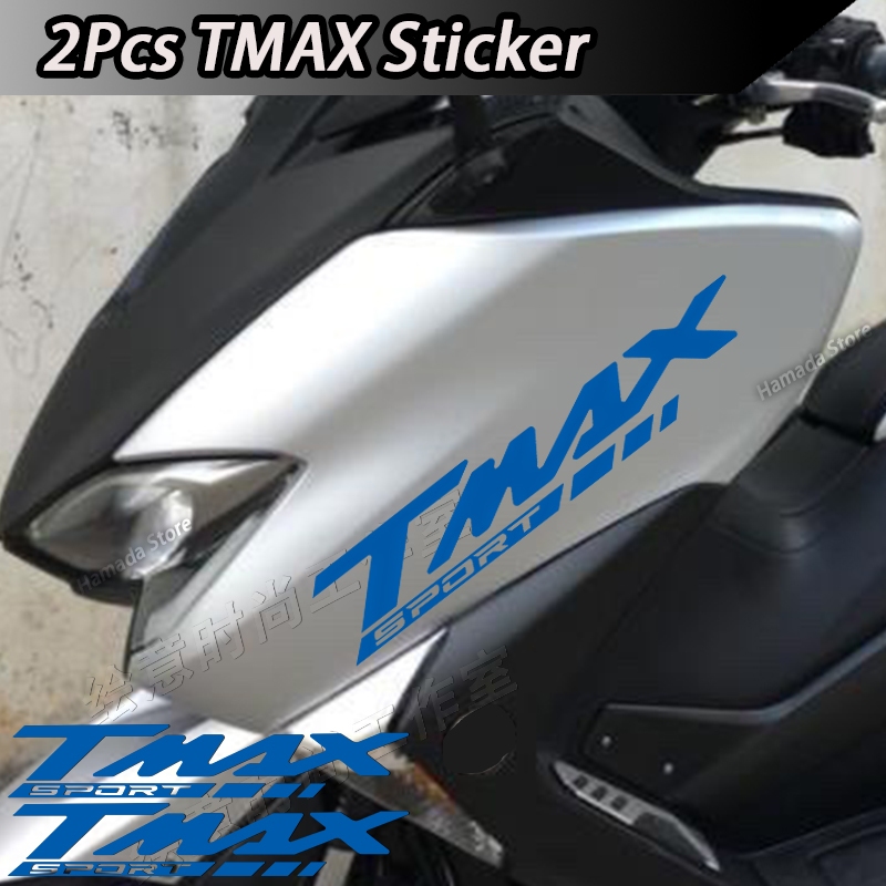 Motorcycle Scooter Stickers TMAX Front Stripe Fairing Decals For YAMAHA ...