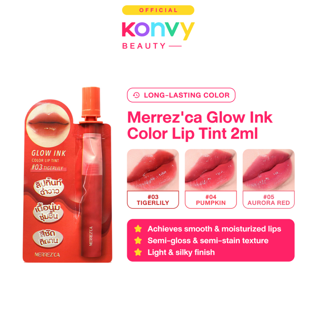 Merrezca Glow Ink Color Lip Tint 2ml | Shopee Philippines