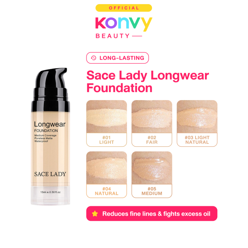 Sace Lady Longwear Foundation (Longwear Matte Foundation, Smooth ...
