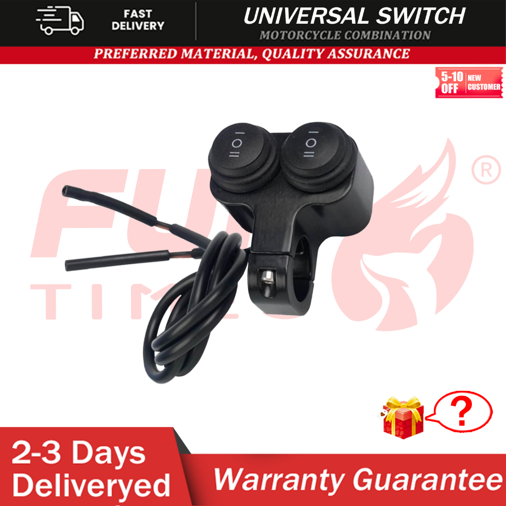 Domino Dual Tri Switch 3ways Switch Side Mirror Mount Alloy Compact ...