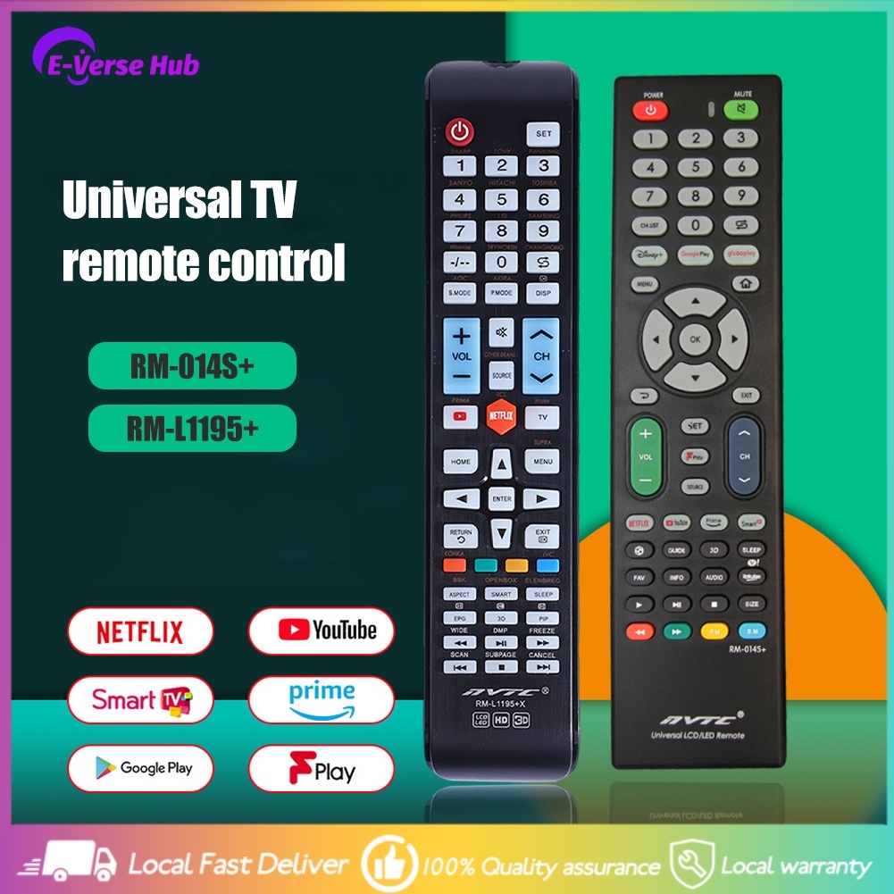 RM-014S+/RM-L1195+X Remote Control Universal Remote Control for Smart TV Household Appliances ...