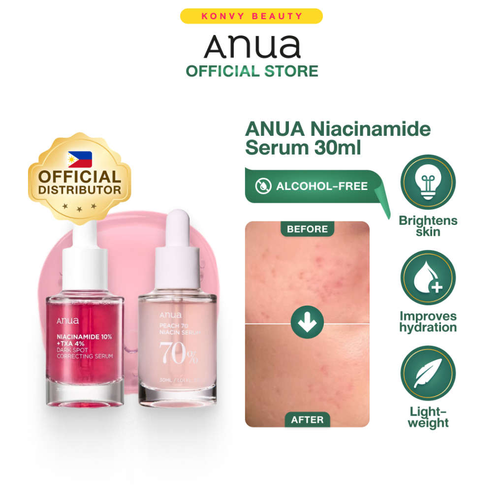 [Official] ANUA Niacinamide Serum 30ml (Hydrating, Brightening, Anti ...