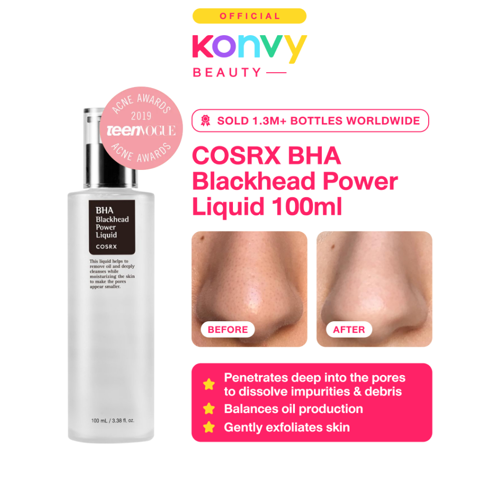 COSRX BHA Blackhead Power Liquid 100ml (Anti-Blackhead, Pore-Clearing ...