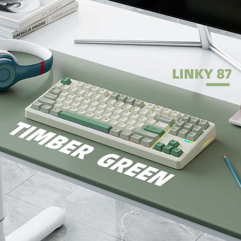 ElecFox LINKY 87 TKL Customized Mechanical Keyboard 87 Keys Wired ...
