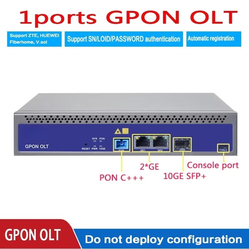 Brand New V1600GS V1600GS-Z(ZTE chip) GPON OLT 1PON 1:128 Mini 1port ...