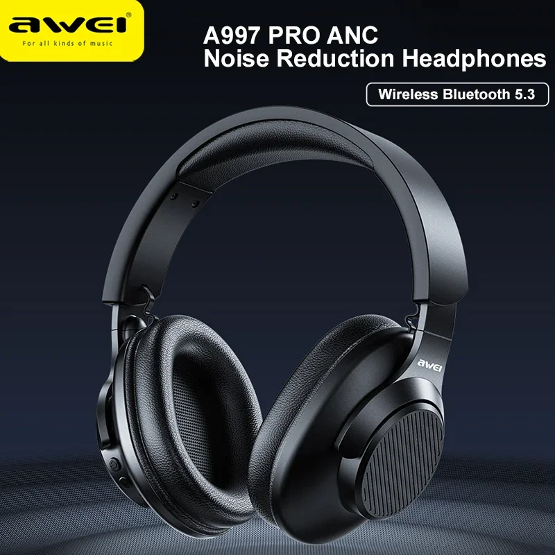 Awei A997PRO ANC Headphones Wireless Gaming Headset Noise Cancelling ...