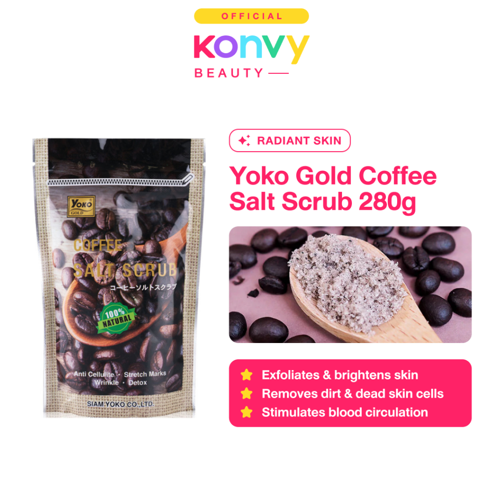 Yoko Gold Coffee Salt Scrub 280g | Shopee Philippines