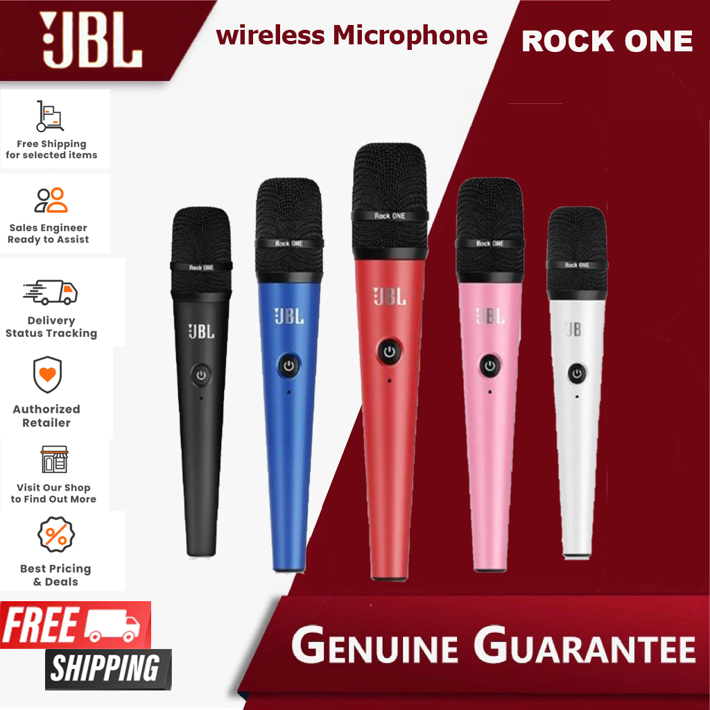 Rechargeable Portable UHF Wireless Microphone System-JBL Rock ONE Series | Shopee Philippines