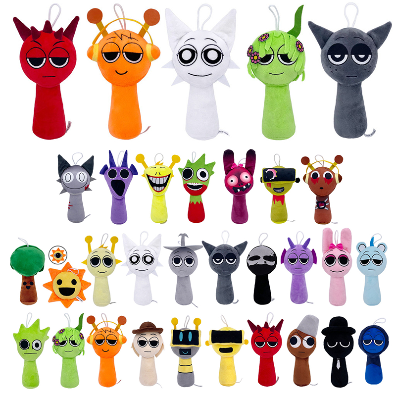 Sprunki Incredibox sprunki Wenda Gray Oren Raddy Stuffed Toys Christmas ...