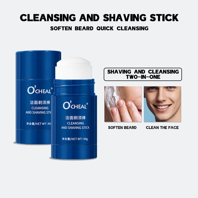 Ocheal Face Shaving stick Cleaning Facial Hair with Shaver HairShaving ...