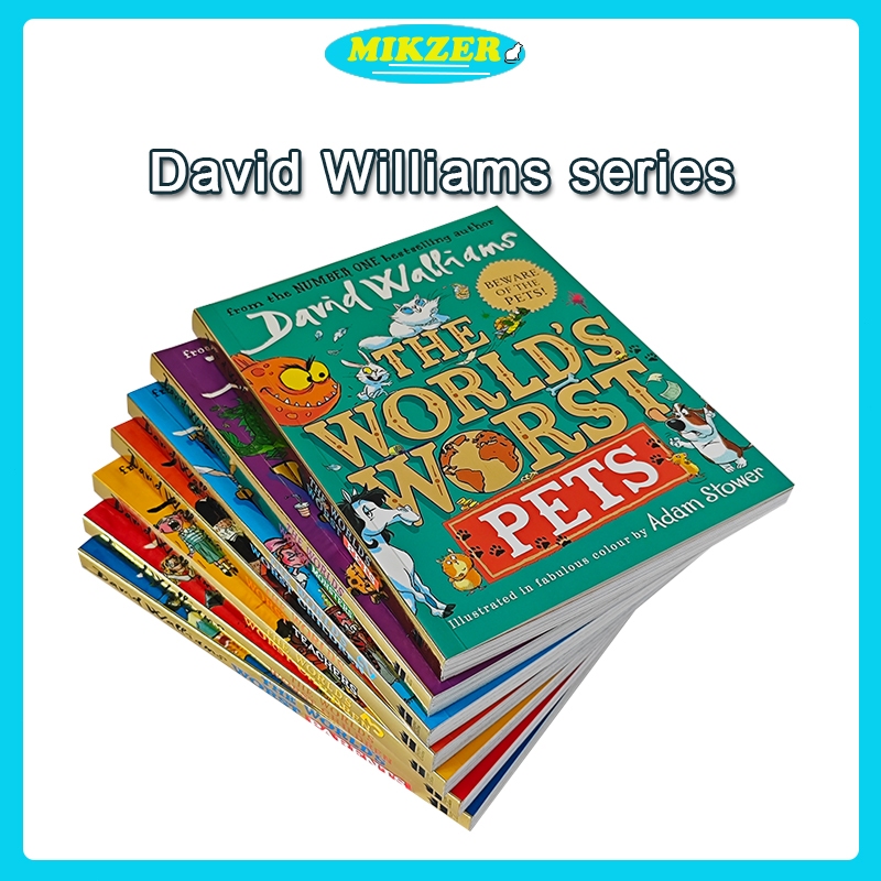 7 Books/set David Williams Color Edition of The World'S Worst Children ...