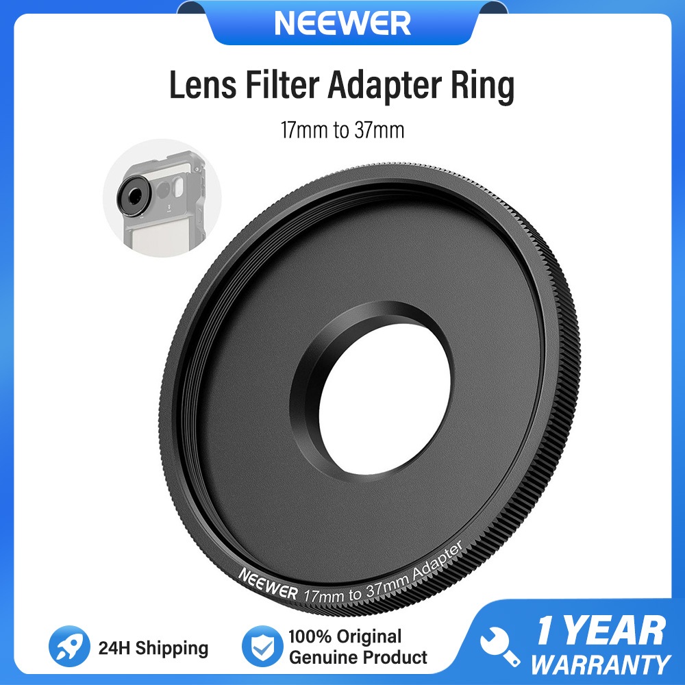 NEEWER PA061 17mm to 37mm Filter Adapter Ring for Phone Cage Rig 16 15 ...