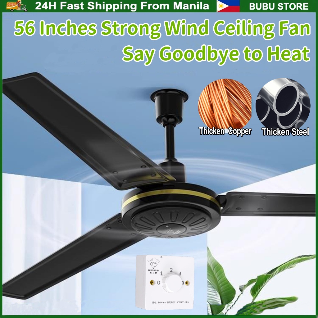 56 Inch Ceiling Fan Heavy Duty Big Size Standard Electric Ceiling Fan ...