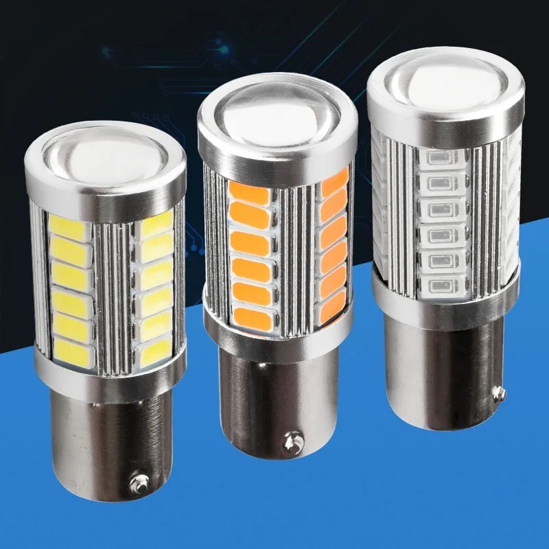 1pcs 1156 P21W BA15S 33 SMD 5630 5730 LED Car Backup Reserve Light ...