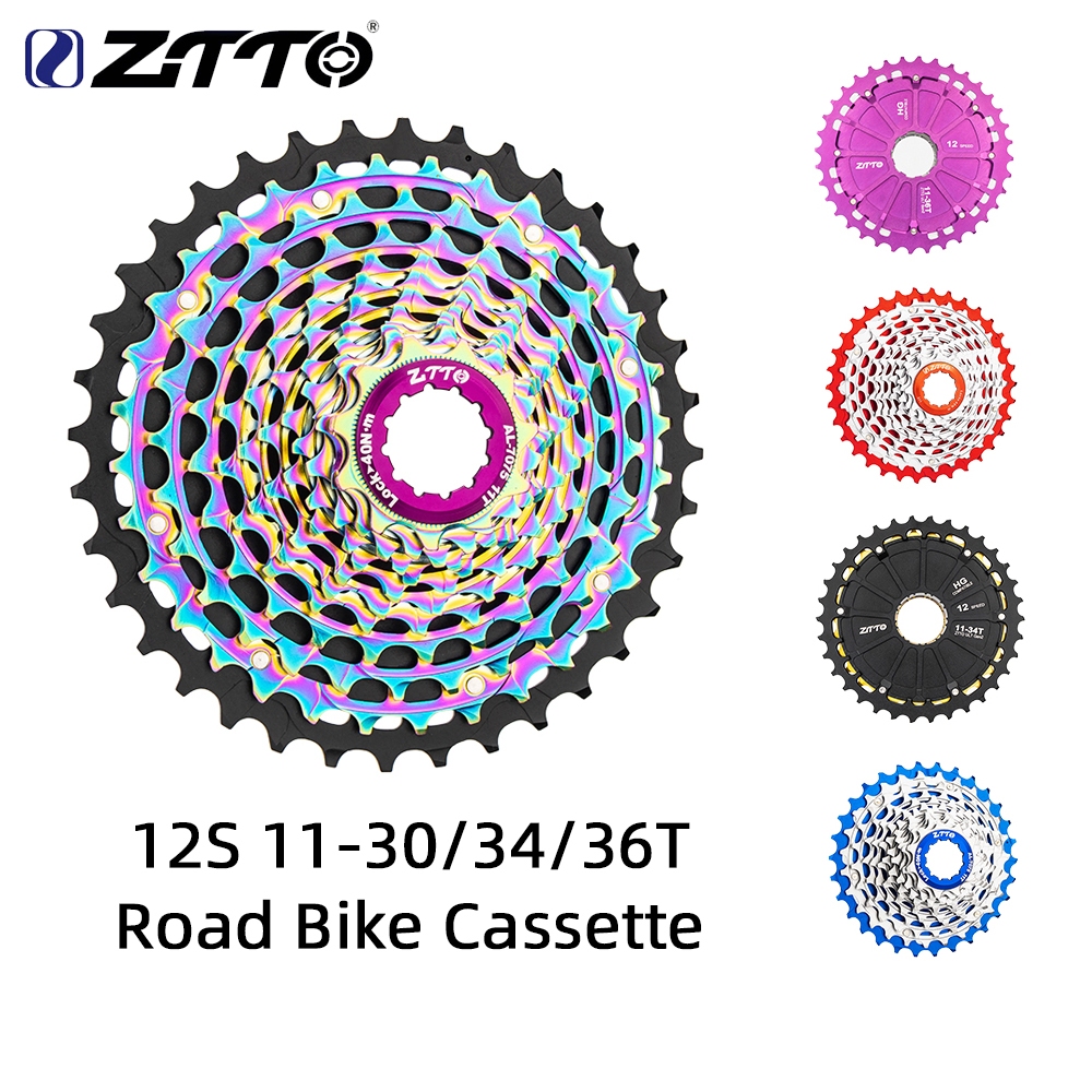 ZTTO 12S Road Bike Cassette ULT Gen2 Light Weight 12Speed Cogs 11-30/34/36T K7 12s Sprokets HGR ...