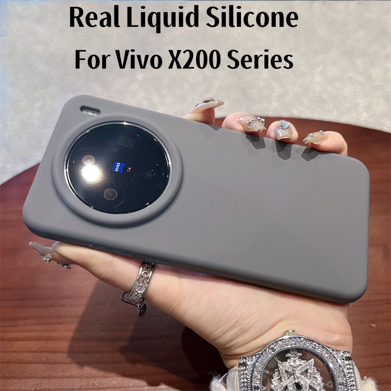 For Vivo X200 Pro Mini X100 Ultra X100S Pro Case Real Liquid Silicone ...