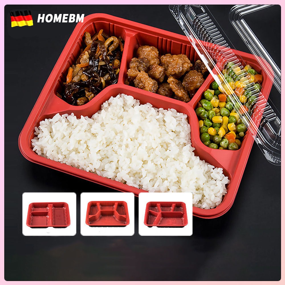 [New Materials] 100pcs Disposable Bento Boxes, Lunch And Dinner Boxes ...
