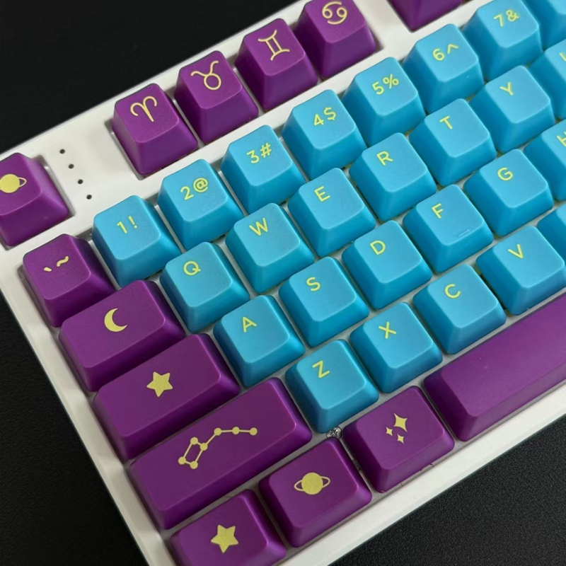 【ONLY KEYCAP】Constellation Keycap 104 Keys OEM Profile PBT Double Shot ...