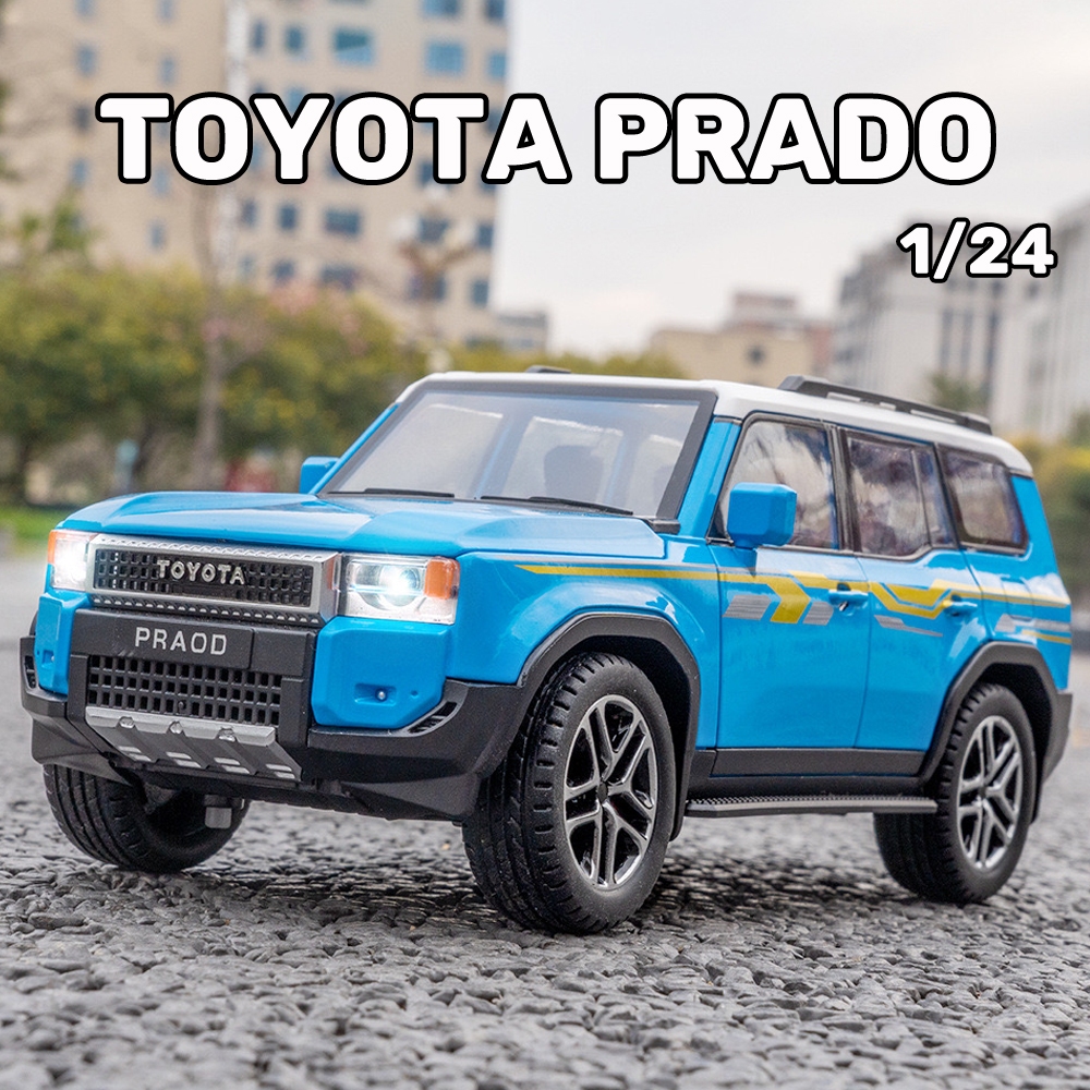 1:24 Scale Toyota New Prado Alloy Car Model Diecast Car Sound Light Car ...