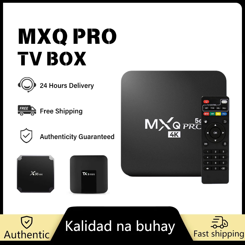 MXQ PRO Smart TV Box 4K HD 8+128GB 2.4GHz/5G WiFi Support External Device USB Flash Drive ...