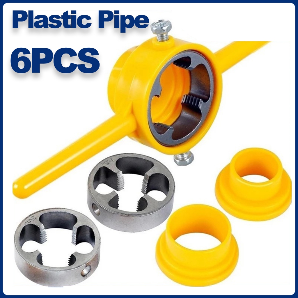 6Pcs/Set Pipe M10 Threading Tool PVC Thread Maker 1/2 3/4 1” Pipe ...