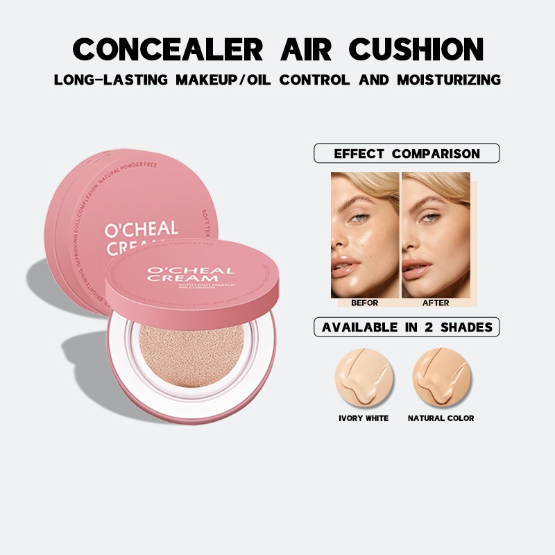 OCHEAL BB Cream Cushion Foundation Natural Long Lasting Concealer Oil ...
