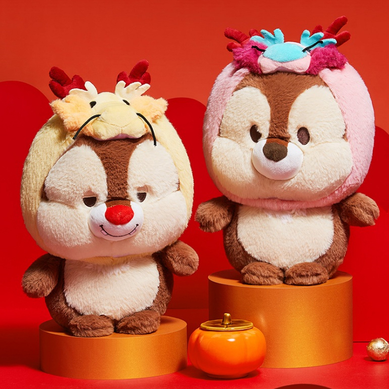 MINISO Disney Chip ‘n 'Dale Collection CNY Plush Toy Christmas Gifts 12 ...