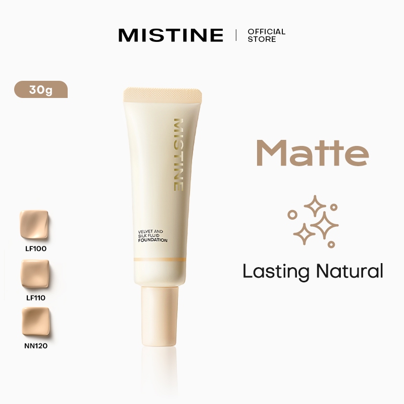 MISTINE Velvet Silk Fluid Foundation 30g All Skin Type （Tube Package) | Shopee Philippines